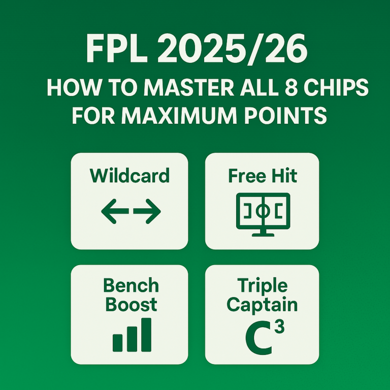 🎯 FPL 2025/26: How to Master All 8 Chips for Maximum Points - FPL Stats